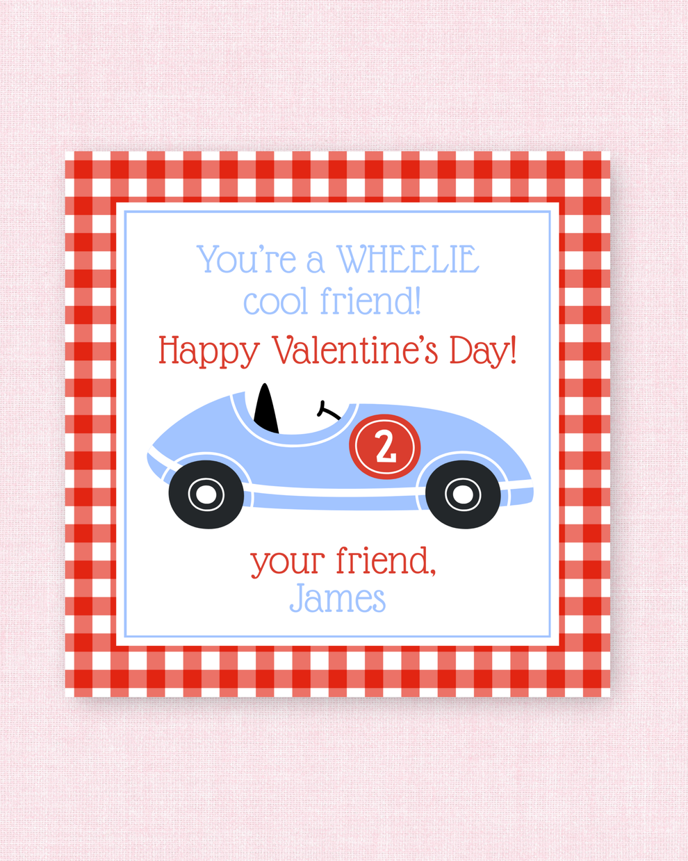 *PRINTABLE* Wheelie Cool Valentine – Fort Worth Party Paper